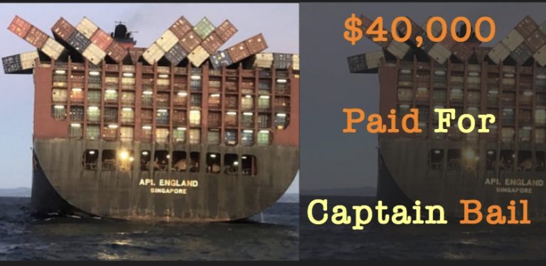 APL Pays $40,000 for Captain Bail in Container Ship Incident ...